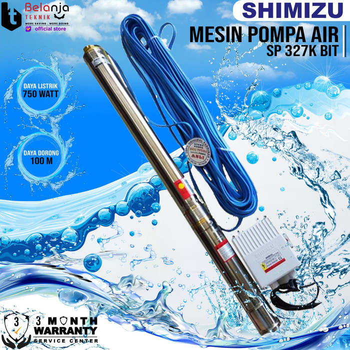 Pompa Air Satelit - Submersible Shimizu SP 327K BIT 1HP 2 Inchi ...