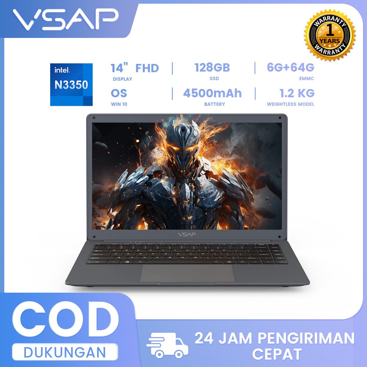 VSAP Laptop Intel Celeron N4000 8GB 256GB SSD N4100 8G 256G N400 8G 256GWindows 11 HD 14 inch ...