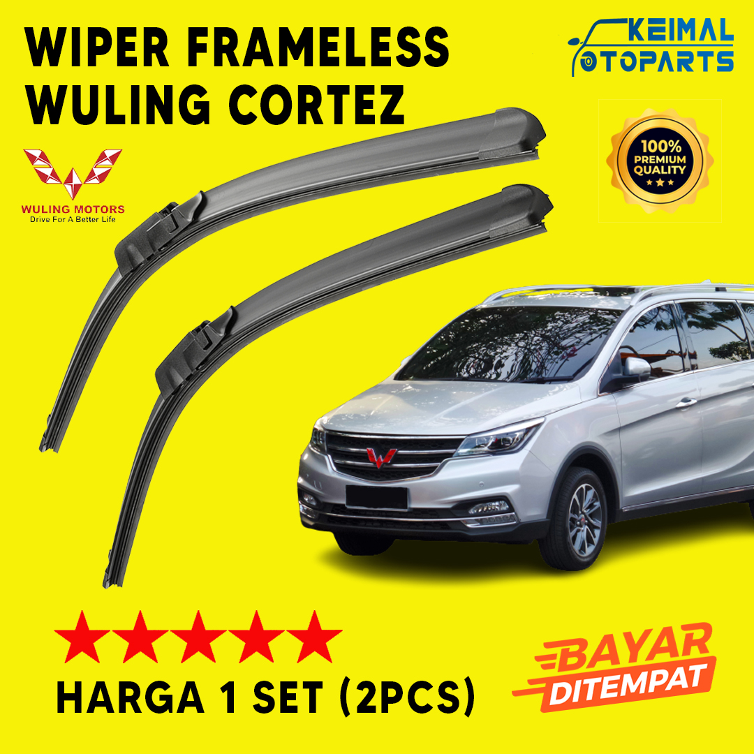 Wiper Frameless Wuling Cortez 1 Set Kiri Dan Kanan Wiper Mobil Wuling