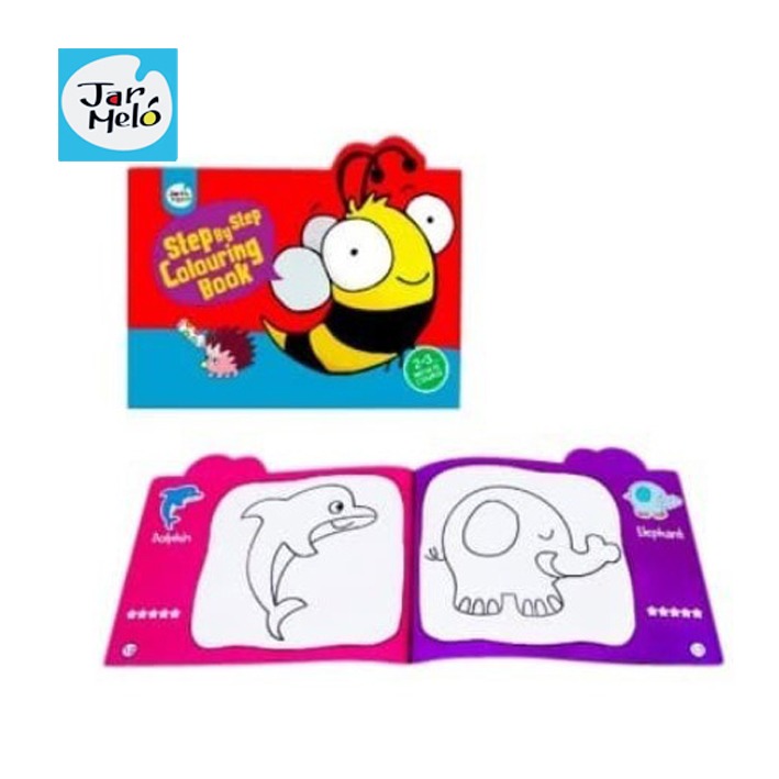 Joan Miro Step by Step Coloring Book Bee LEBAH buku mewarnai anak ...