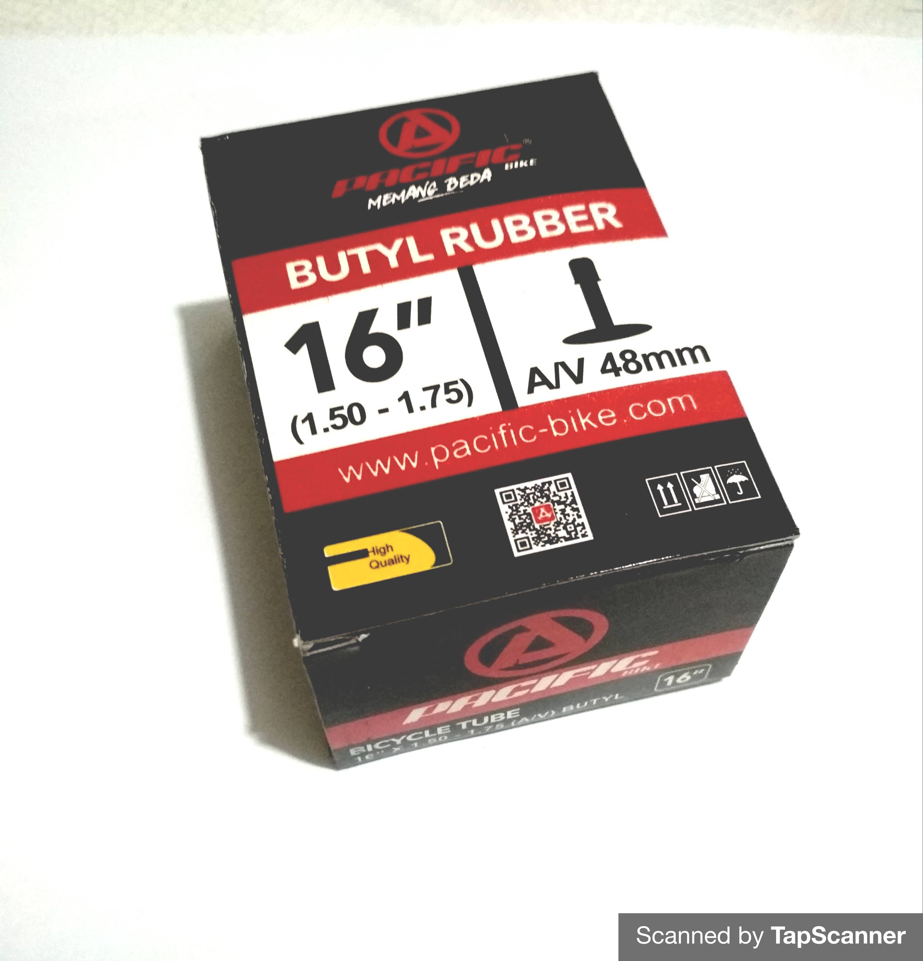Ban Dalam 16x1.50/1.75 Pacific A/V pentil motor panjang 48mm | Lazada Indonesia