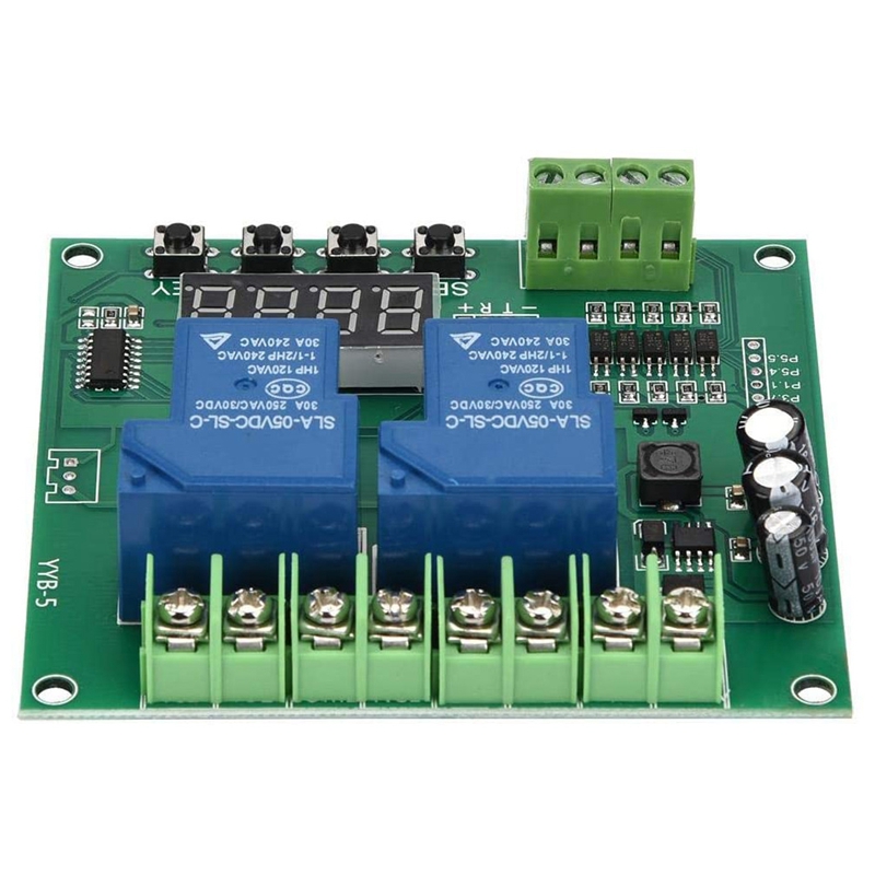2X YYB-5 12V 24V Motor Forward / Reverse Control Board Two Relay Delay Timing Cycle Module Motor ...