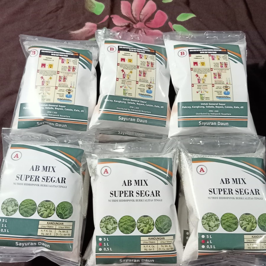 Nutrisi Hidroponik AB MIX Sayur 1 liter | Lazada Indonesia