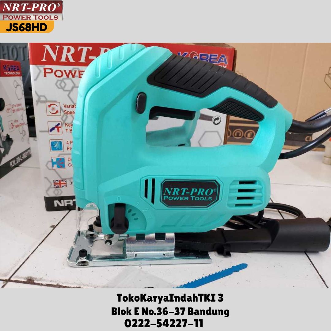 Mesin Jigsaw Gergaji Triplek Potong Kayu Listrik 500 Watt Jig Saw NRT ...