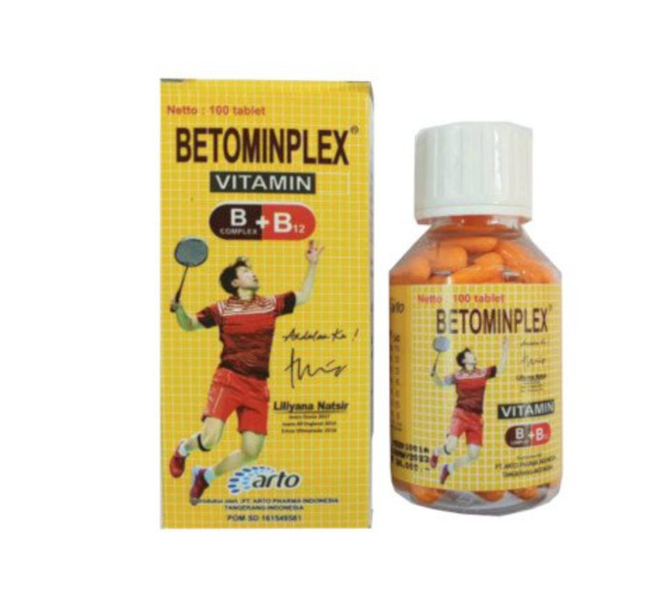 BETOMINPLEX B COMPLEX PLUS B12 ARTO ISI 100 VERSI BOTOL | Lazada Indonesia