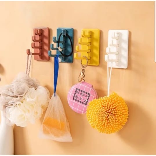 Gantungan Tempel DInding 4 in 1 / Gantungan Tempel Hook 4 in 1 / Hanger ...