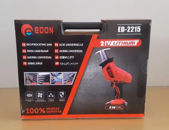 EDON ED-2215 Mesin gergaji Reciprocating saw gergaji listrik cordless ...