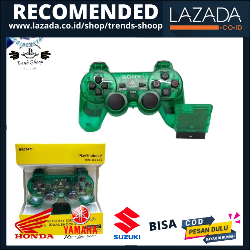 STIK STICK PS2 WIRELESS ORI PABRIK TRANSPARAN | Lazada Indonesia