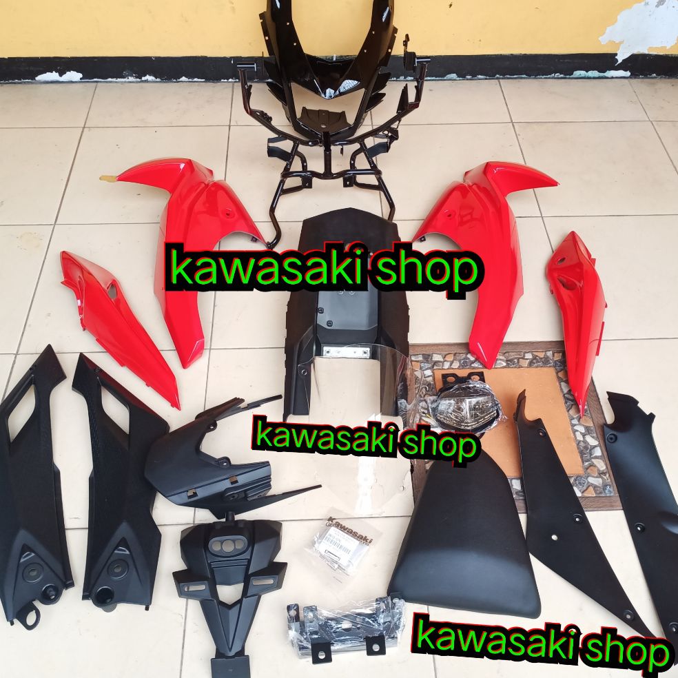 fairing body sayap ninja rr new full set coak original | Lazada Indonesia