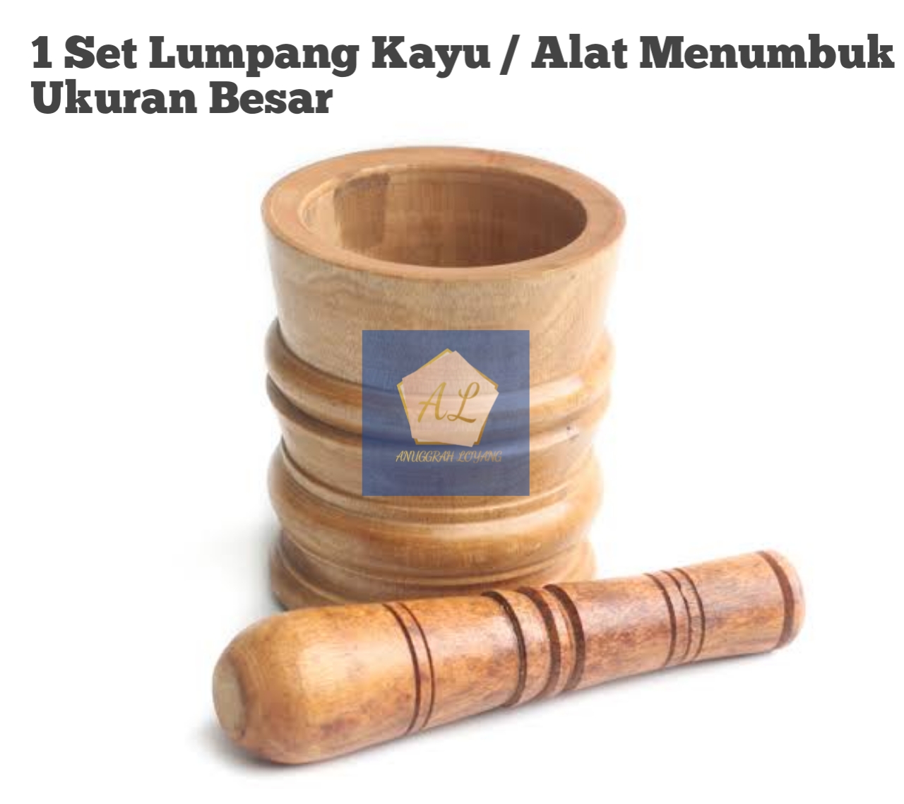Lumpang Kayu Besar / Alat Tumbuk Jumbo Harga Murah | Lazada Indonesia