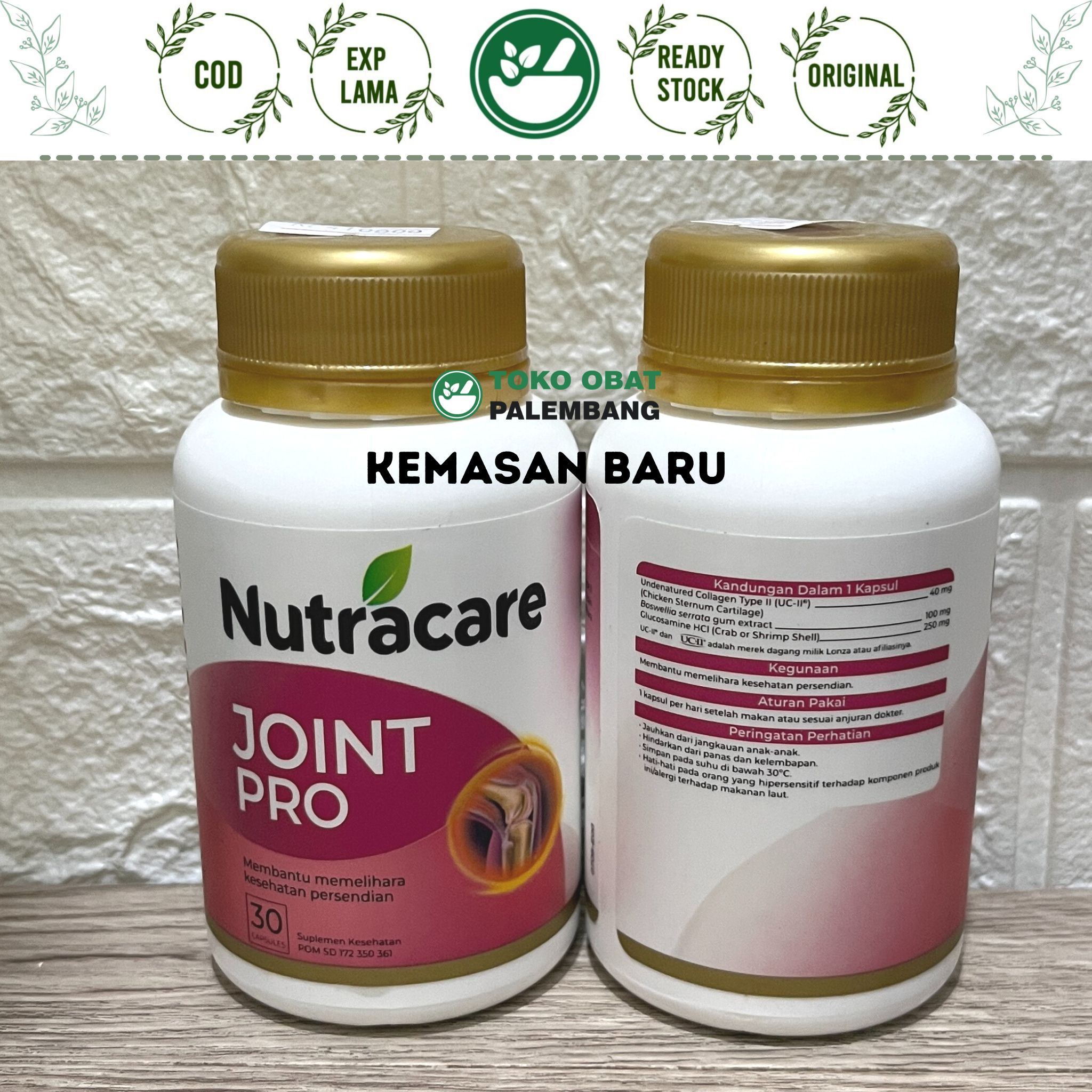NUTRACARE JOINT PRO 30 KAPSUL NUTRA CARE GLUCOSAMINE SENDI COLLAGEN ...