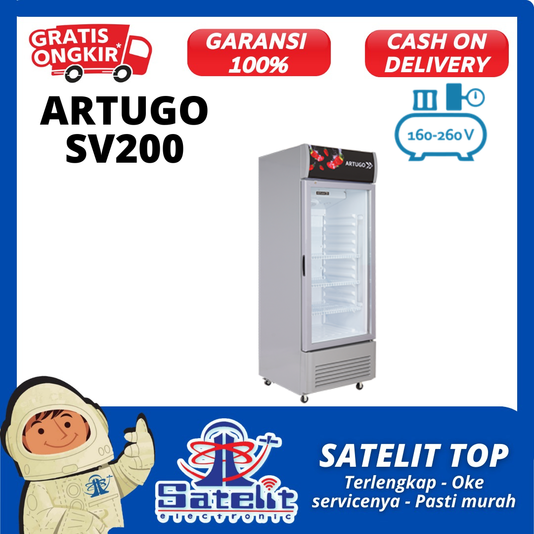 SHOWCASE / RAK DISPLAY KACA ARTUGO SV200 | Lazada Indonesia