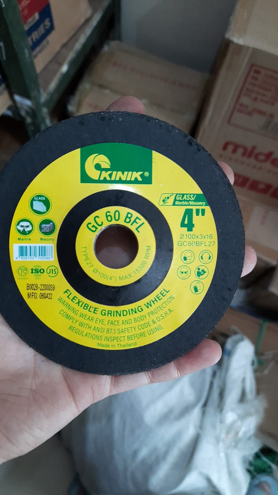 MATA GERINDA BATU GURINDA POLES FLEXIBLE 4 X 3 GC120 KINIK GC 120 ...