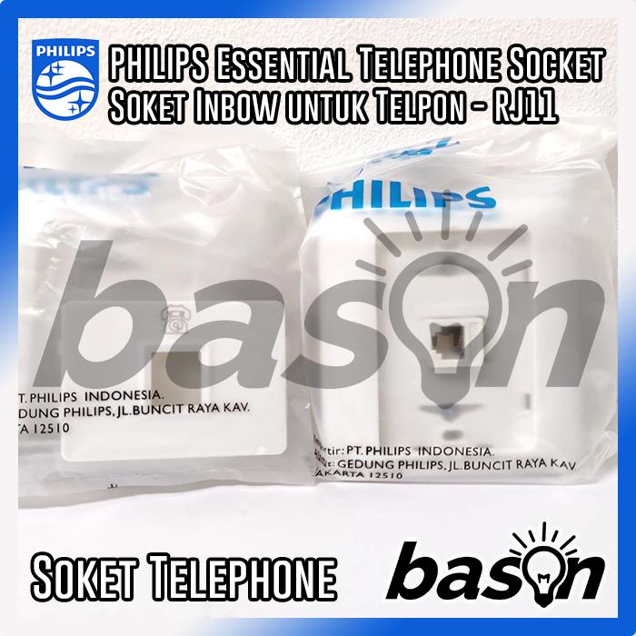 Philips Essential Telephone Socket Outlet - Soket Telepon / Telpon ...