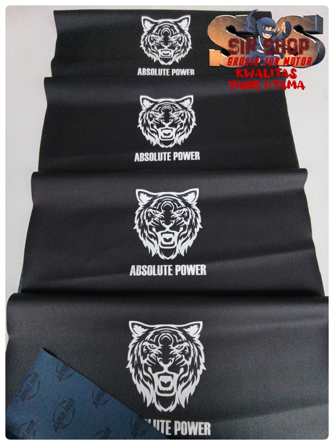 Kulit Jok Motor ANNA tech Logo Kepala Macan - Kulit Jok Motor Karakter ...