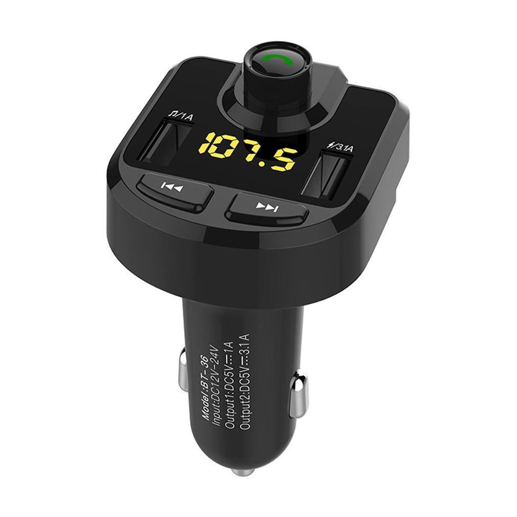 BT36 Car MP3 Player Car FM transmitter bluetooth Wireless In-Car FM ...