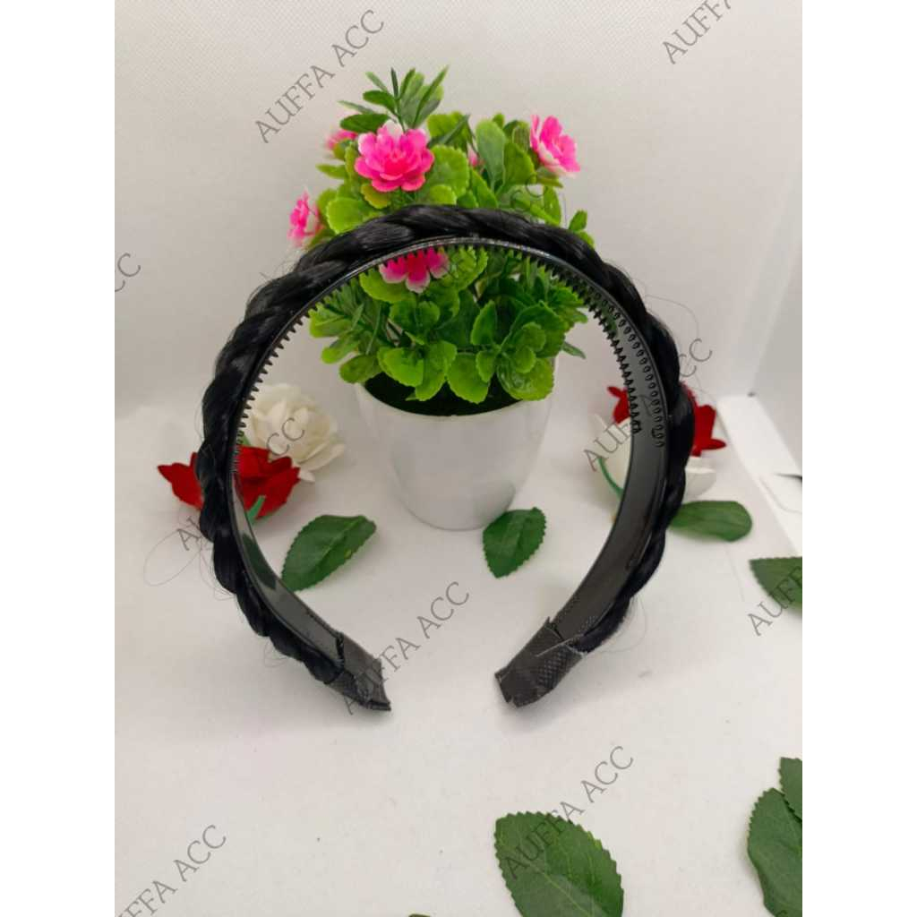 Bando Rambut kepang Twist Hitam & Coklat | Lazada Indonesia