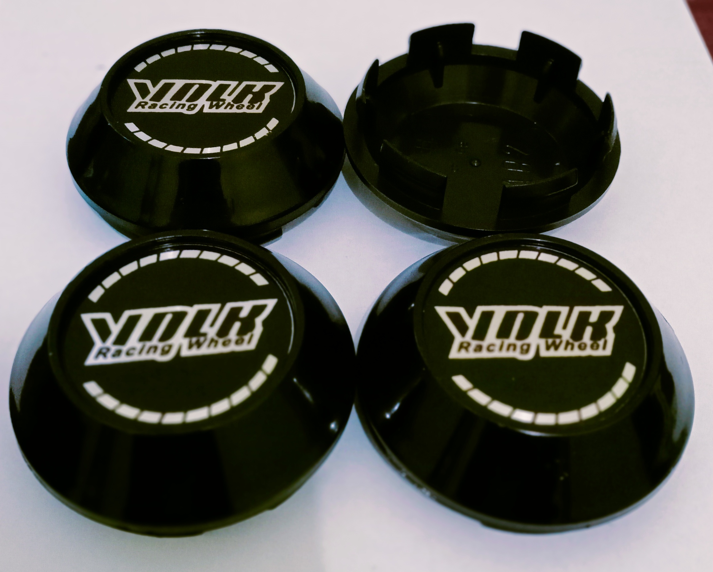 4 Buah Tutup Dop Center velg racing model kerucut kaki 6,15 cm topi 6,8 ...