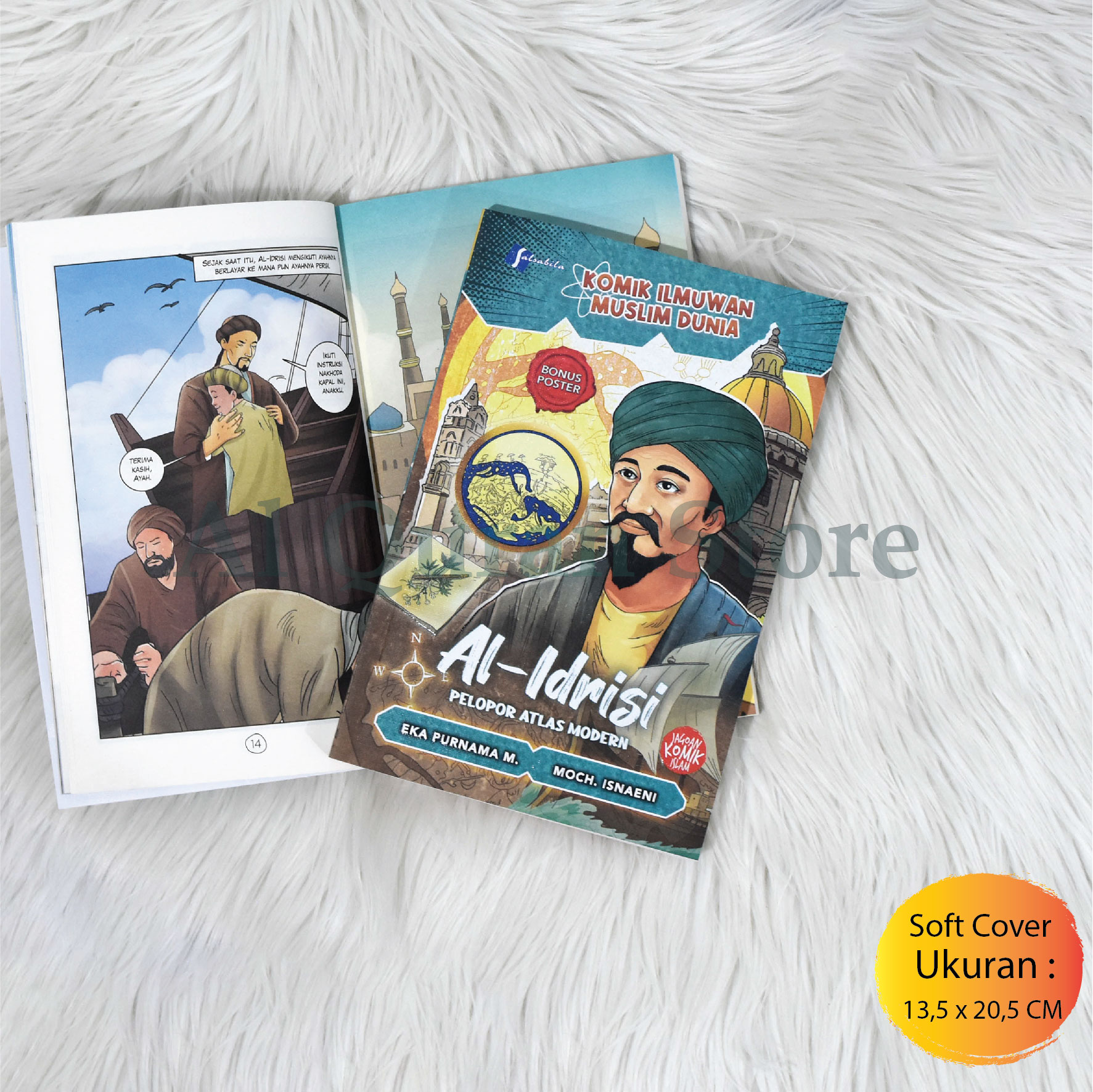 Buku Komik Ilmuwan Muslim Al Idrisi Pelopor Atlas Modern komik Islami ...