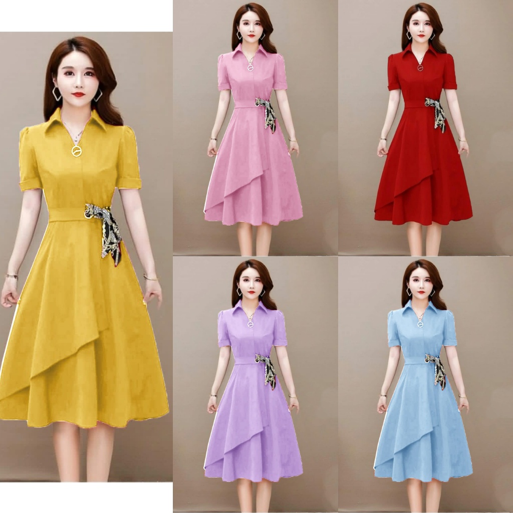 bisa cod-dress mimita 5 warna (mc) | Lazada Indonesia