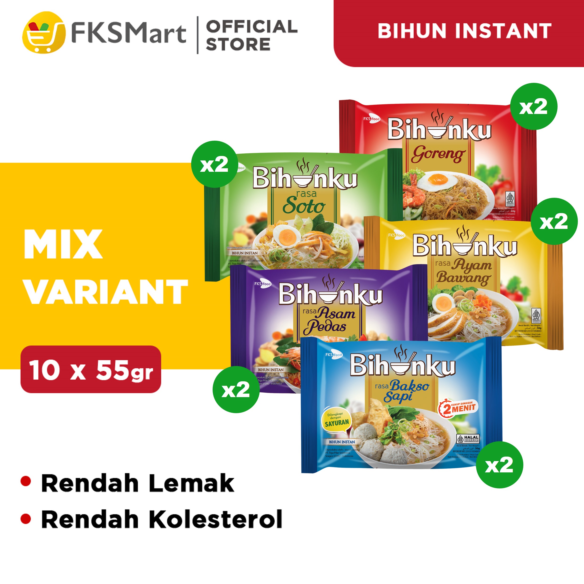 Bihunku Mix Variant Paket Isi 10 | Lazada Indonesia