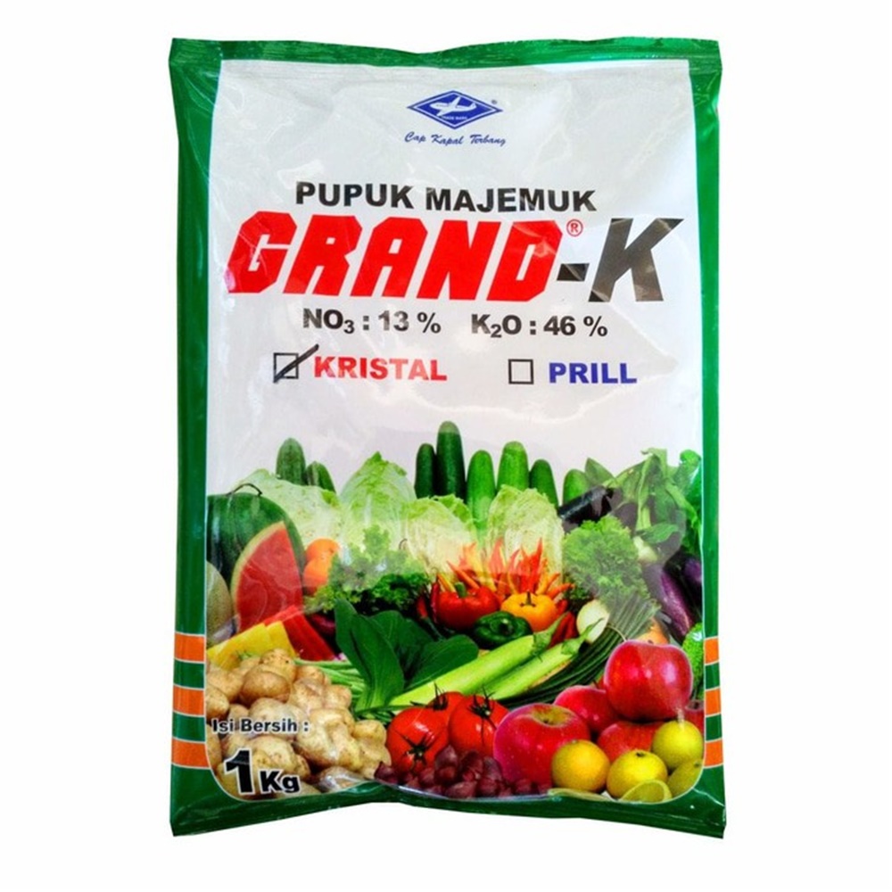 Pupuk Majemuk Grand-K 1 KG Nitrat Nitrogen Kalium | Lazada Indonesia
