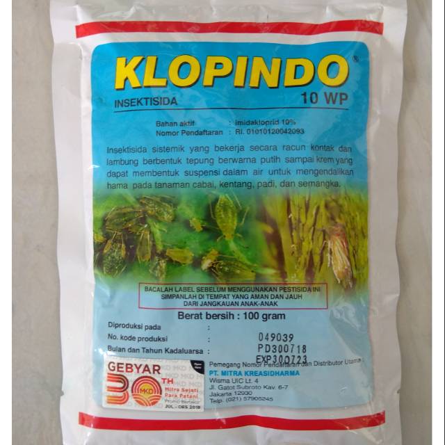 Insektisida Klopindo 10 WP - 100 gram | Lazada Indonesia