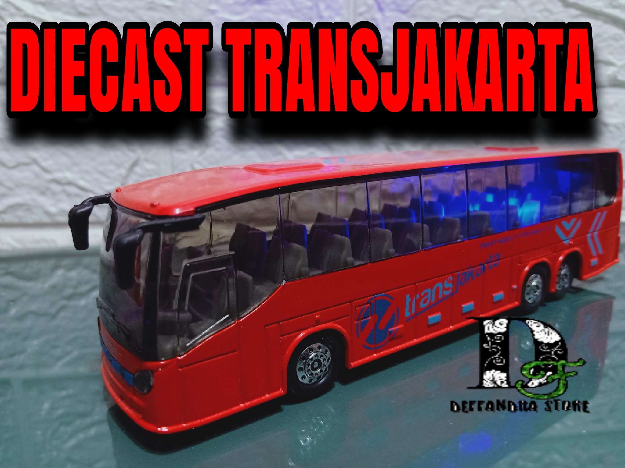 Mainan DieCast Bus Transjakarta busway jakarta | Lazada Indonesia
