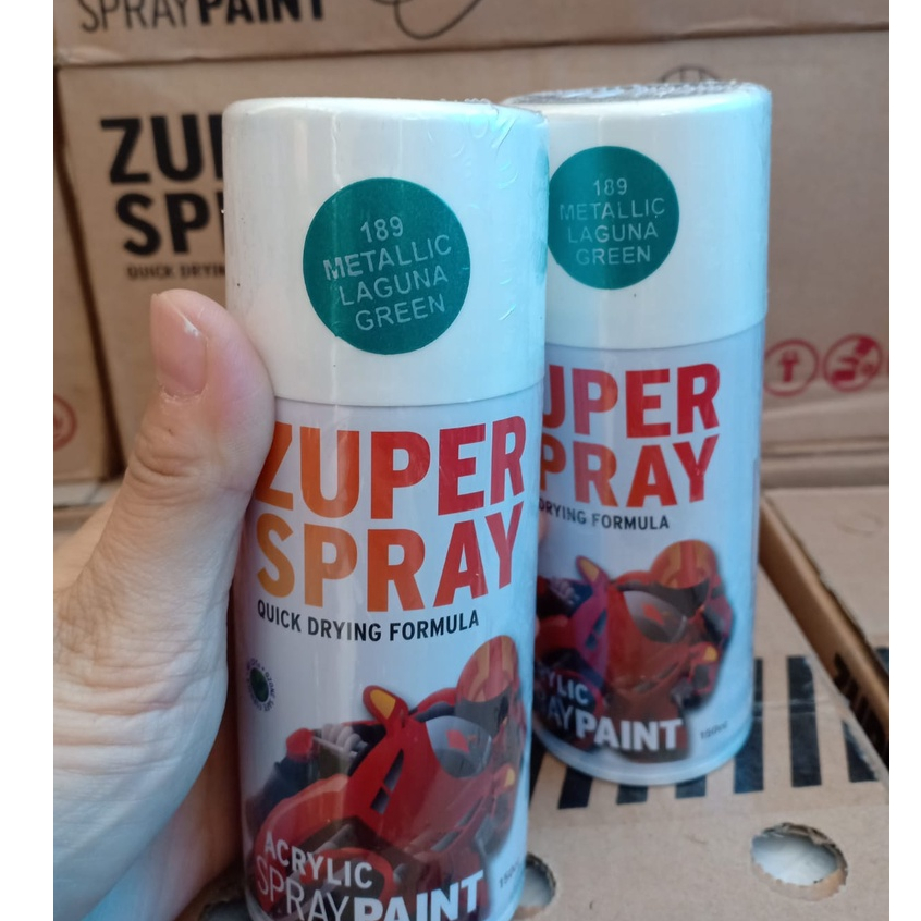 Pilok Pilox Zuper Spray Paint Warna P 189 Laguna Green / Hijau Metalik ...
