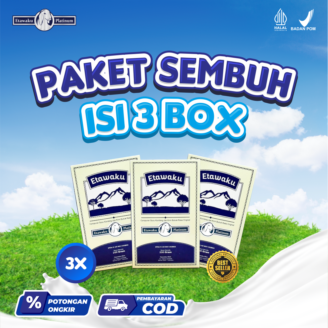 PAKET 3 BOX ETAWAKU SUSU PLATINUM / SUSU KAMBING ETAWA PLUS KRIMER ...