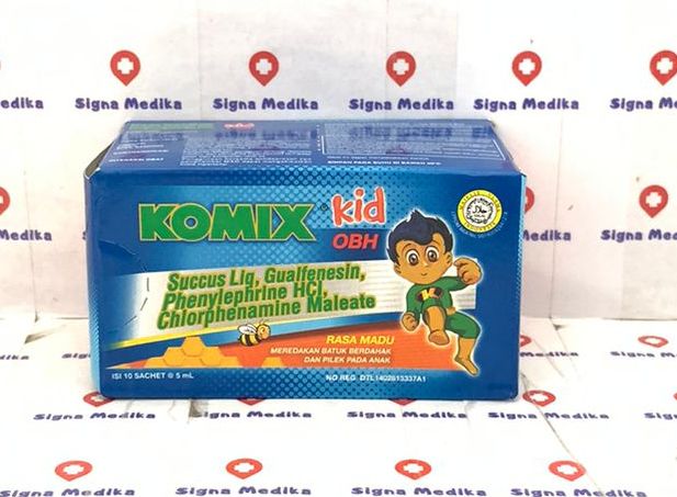 Komix Kid Obh Rasa Madu Box Isi 10 Sachet - Obat Batuk Pilek Anak ...
