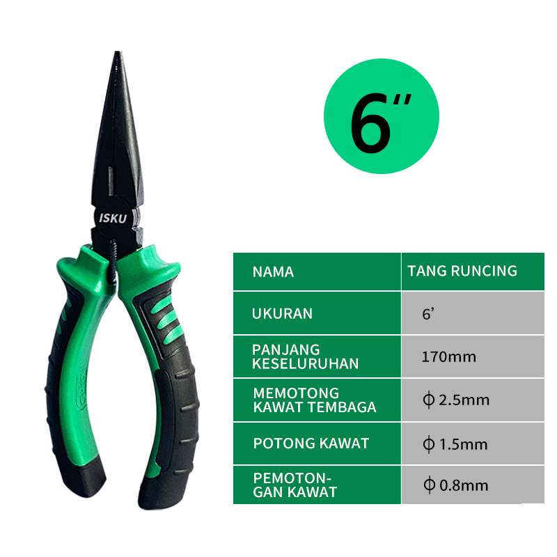 ISKU Tang 8 inch/Tang Kombinasi 6/6/8 inch 55# Steel*/Alat Perkakas ...