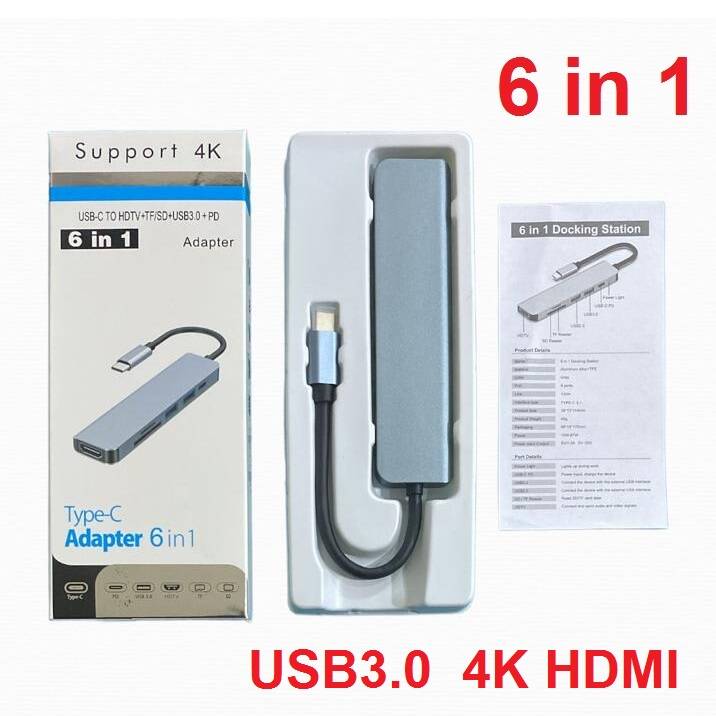 USB TYPE C TO HUB PD TYPE C HDMI VGA USB3.0 CONVERTER ADAPTER USB C TO 4IN1 TYPE C HDMI VGA 4K ...