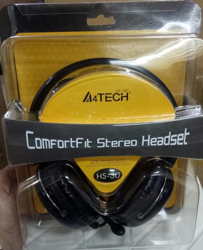 HEADSET A4TECH HS30 / HEADSET GAMING A4TECH HS-30 | Lazada Indonesia