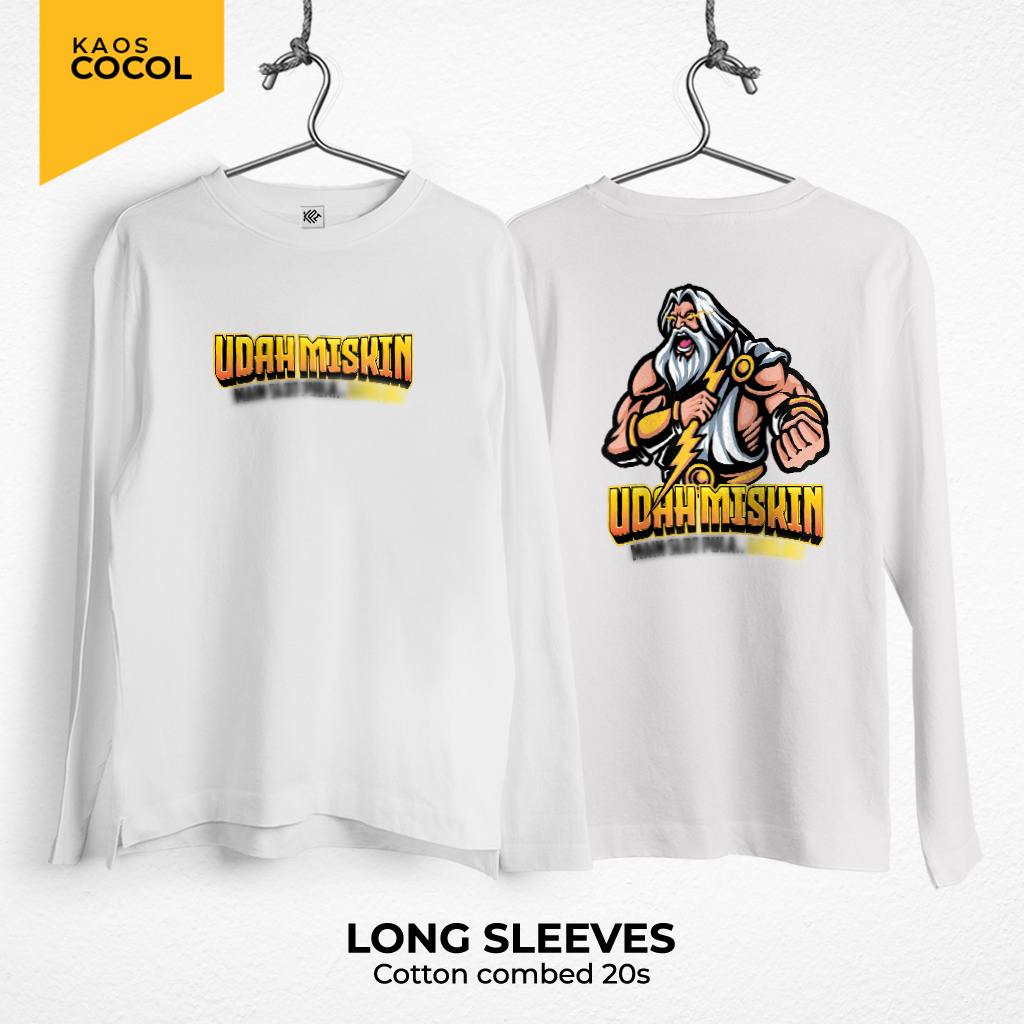 Cocol Store - Kaos Parodi Desain Udah Miskin | Lazada Indonesia