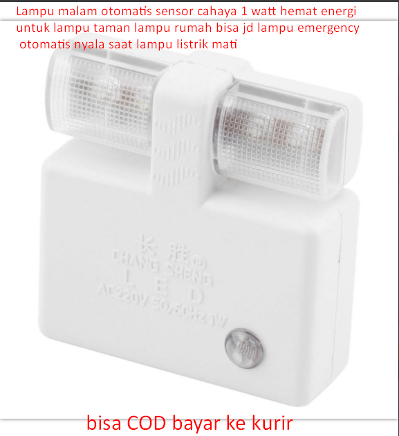 Lampu malam otomatis sensor cahaya 1 watt hemat energi cocok untuk ...