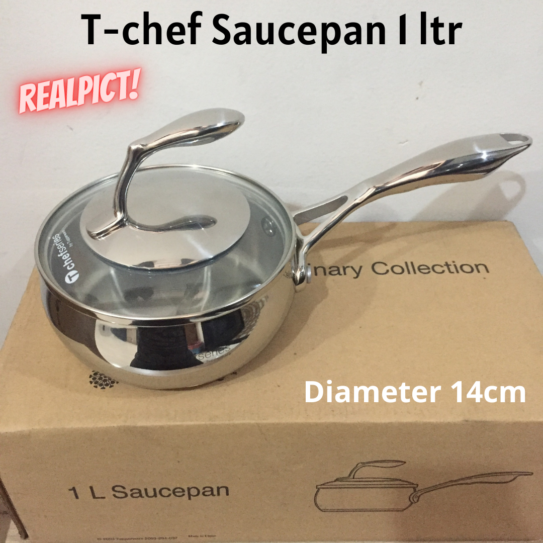 TCHEF SAUCEPAN 1L CULINARY COLLECTION PANCI MASAK ORI BY TUPPERWARE ...