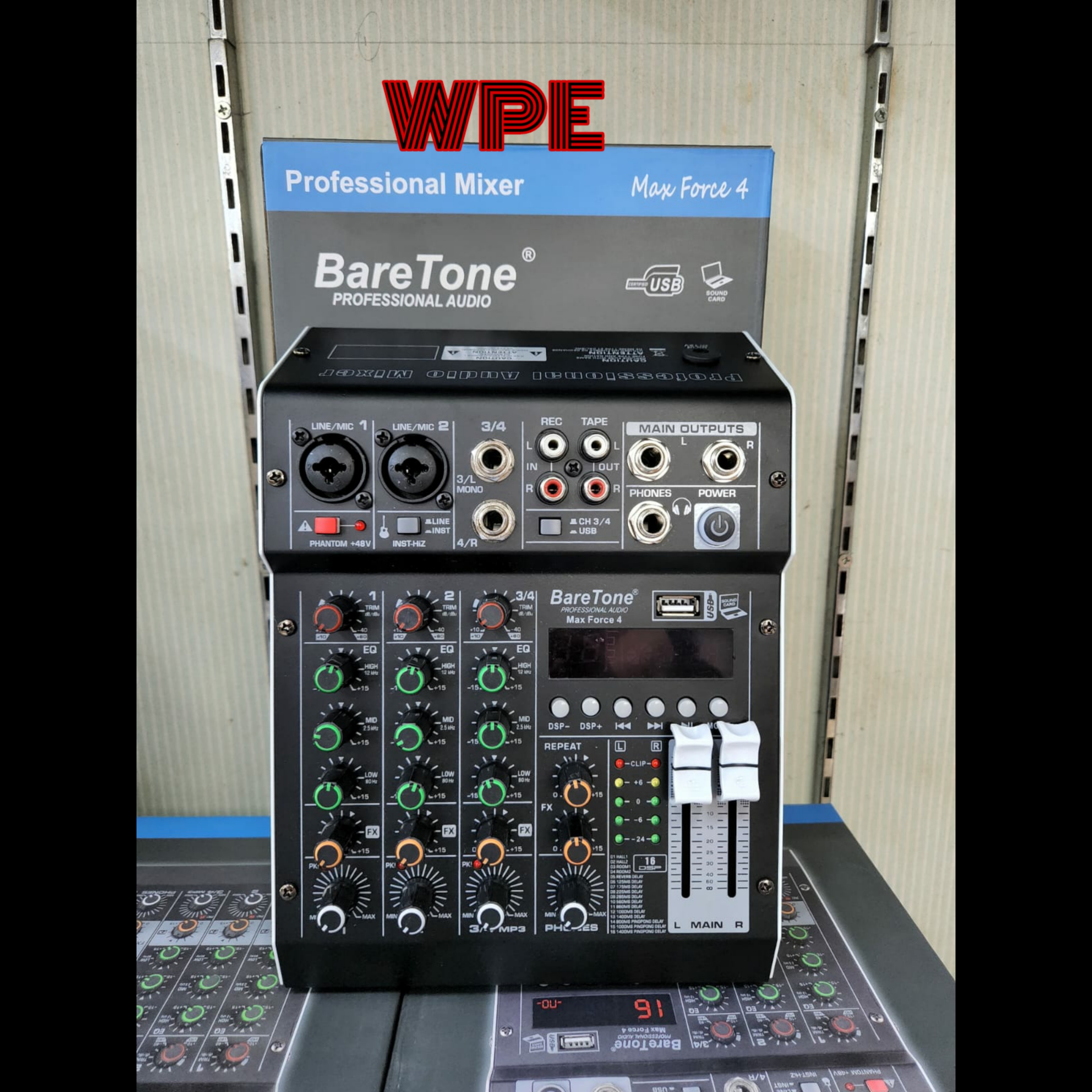 mixer audio baretone max force4 baretone max force 4 4channel original ...