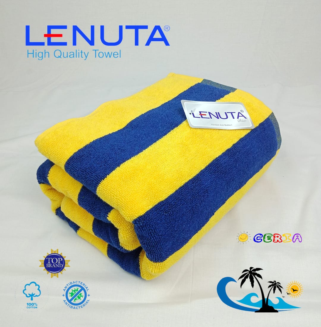 Handuk Pantai Jumbo Dewasa Lenuta Stripe 85x160 cm - Varian Warna ...