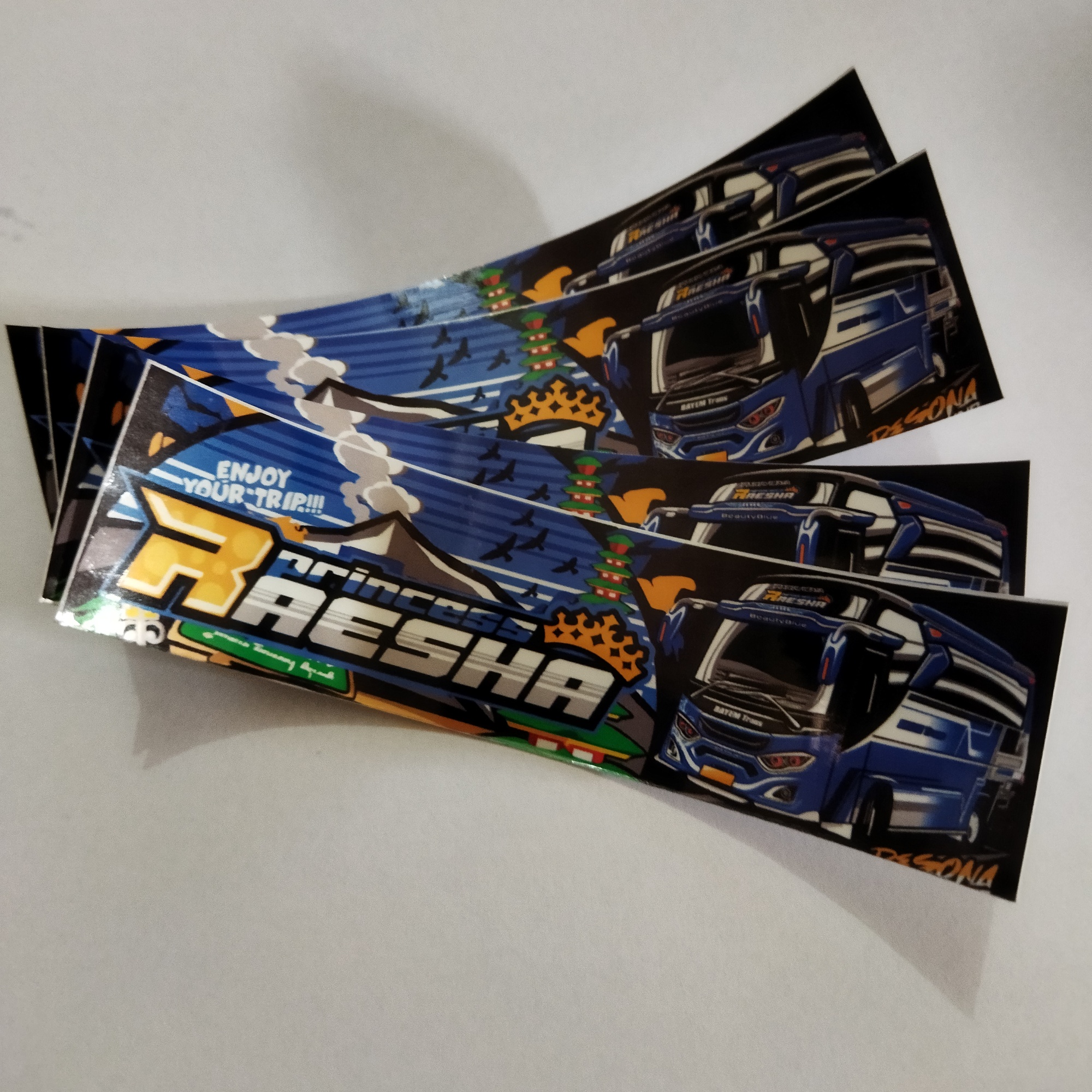 stiker jetbus BENTAS dan RAESHA ori PO | Lazada Indonesia
