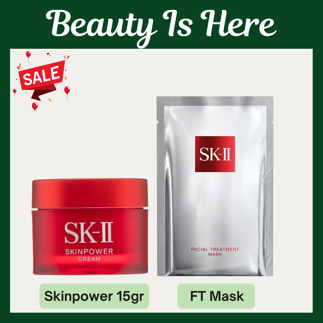 SK-II SKII SK2 Skinpower Cream 15gr + FT Mask Facial Treatment 1 Pcs ...