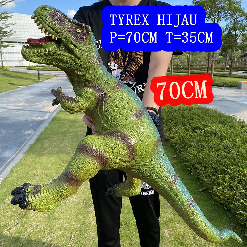 MAINAN DINOSAURUS TYREX BIG SIZE 70CM T-REX JUMBO SUPER BESAR | Lazada ...