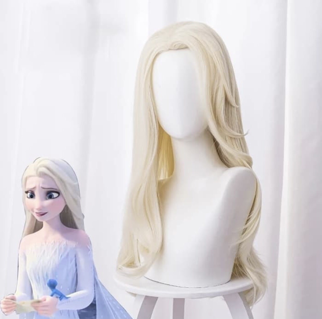 Wig Frozen Elsa / Wig Frozen II Elsa / Rambut Palsu Princess Elsa ...
