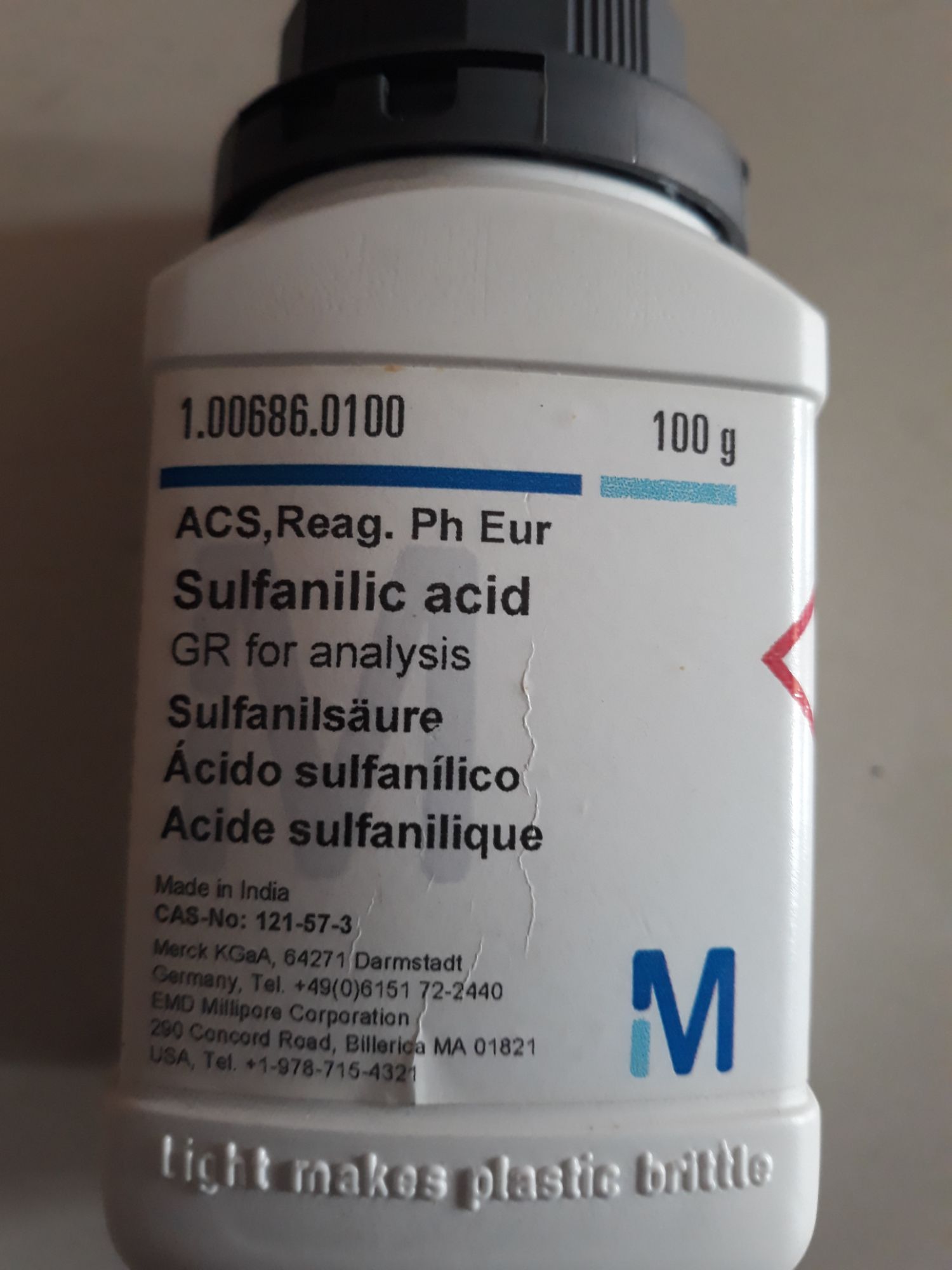 SULFANILIC ACID GR FOR ANALYSIS ACS | Lazada Indonesia