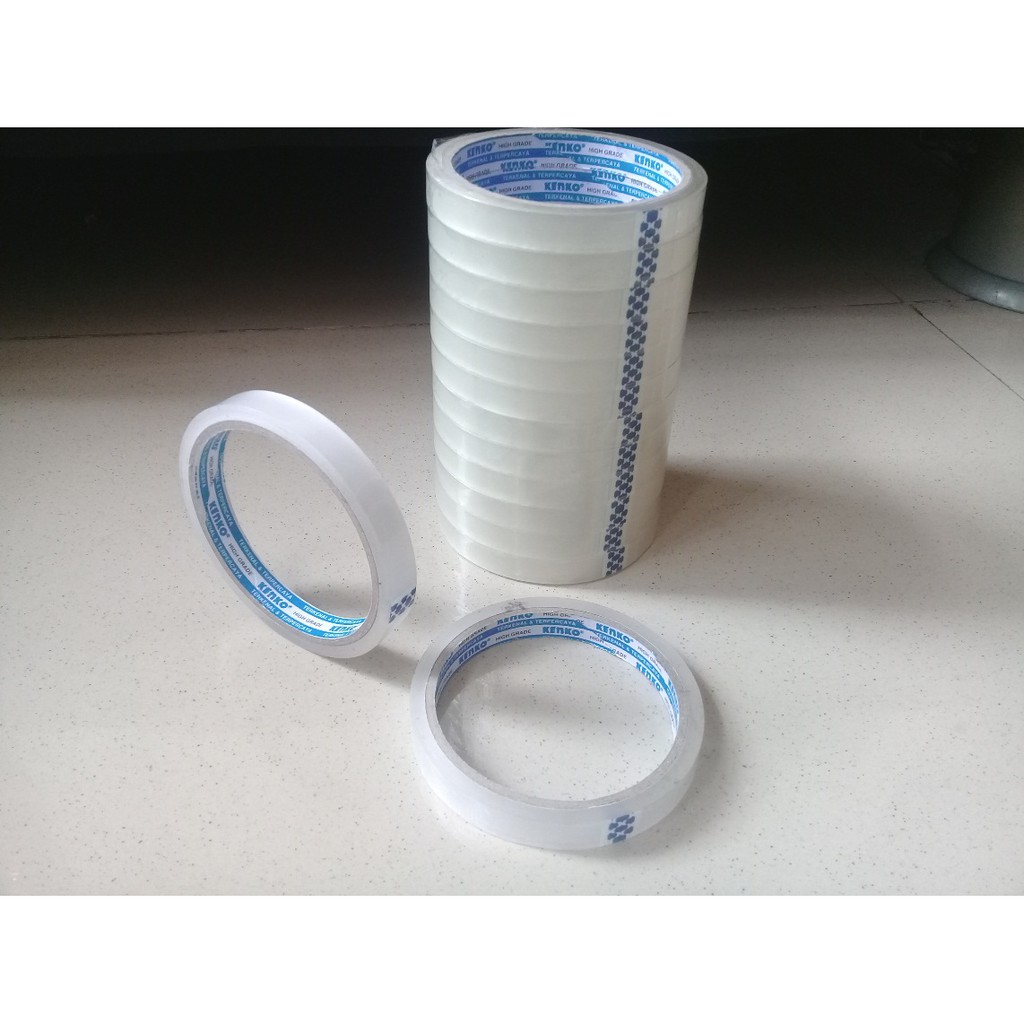 Double Tape Solatif Perekat 2 sisi Joyko Kenko UKuran 12 MM X 15 YARD 1 ...