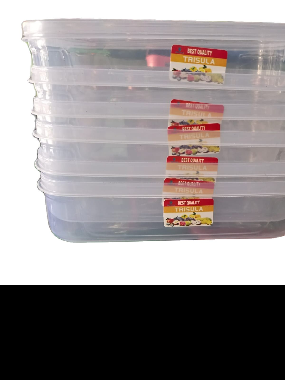 PAKET 6 PCS TOPLES KOTAK TRISULA PLASTIK 900 ML / SEALWARE TRISULA ...