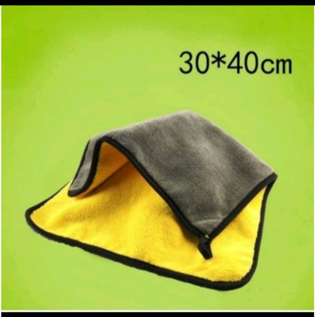 Kain Lap Microfiber Detailing 2 Sisi Kuning Halus Tebal Uk. 30 x 30 SH ...