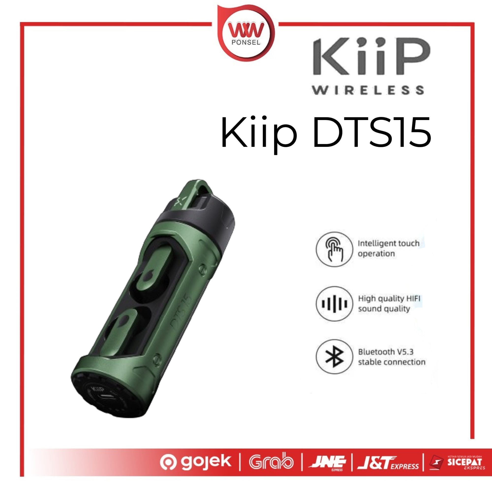 Kiip Wireless DTS15 Bluetooth Earphone Headphone Headset Earbuds TWS ...