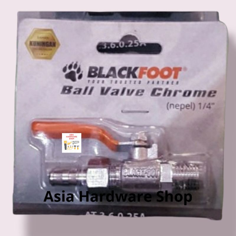 Kran Angin Kompresor Kuningan 1/4 Inci BLACKFOOT Stop Kran Ball Valve ...
