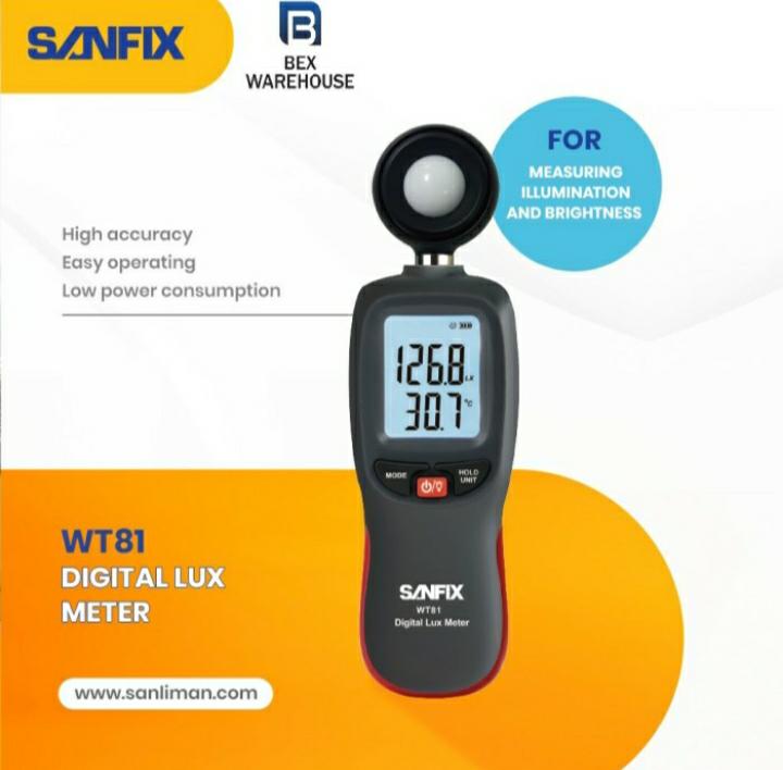Digital Lux Meter Sanfix WT81 Alat Ukur Cahaya WT 81 | Lazada Indonesia
